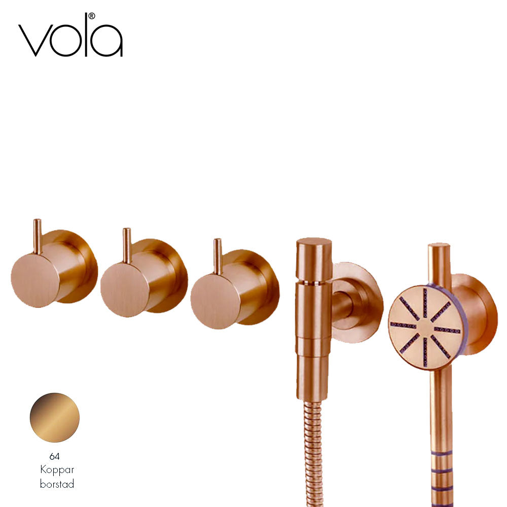 Vola 5471SAP inbouw douchethermostaatkraan afbouwdeel met 2-weg omstel – Nemrot.nl